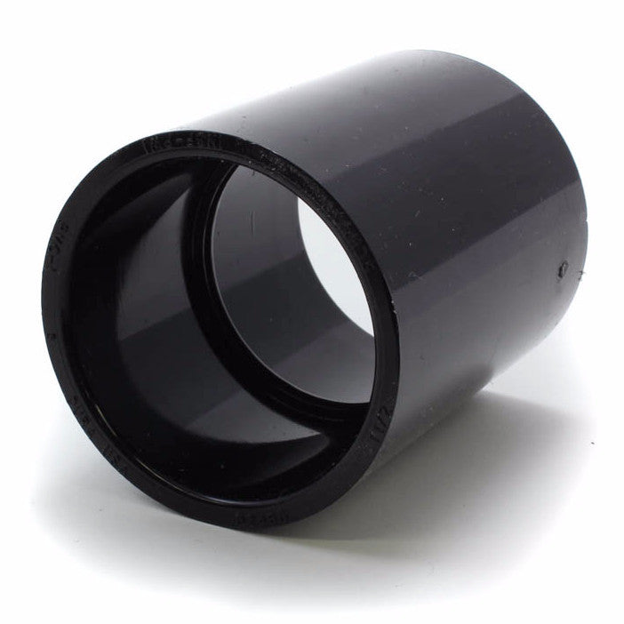Black Schedule 40 Slip x Slip Coupling Savko Plastic Pipe Fittings