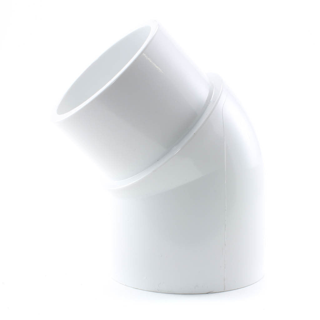 PVC Schedule 40, 45 Degree Street Elbow, Spigot x Slip – Savko Plastic ...